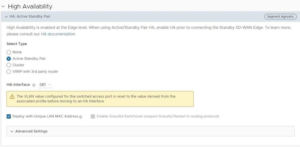VeloCloud SD-WAN 5.2 - Administration Guide - Configure High ...