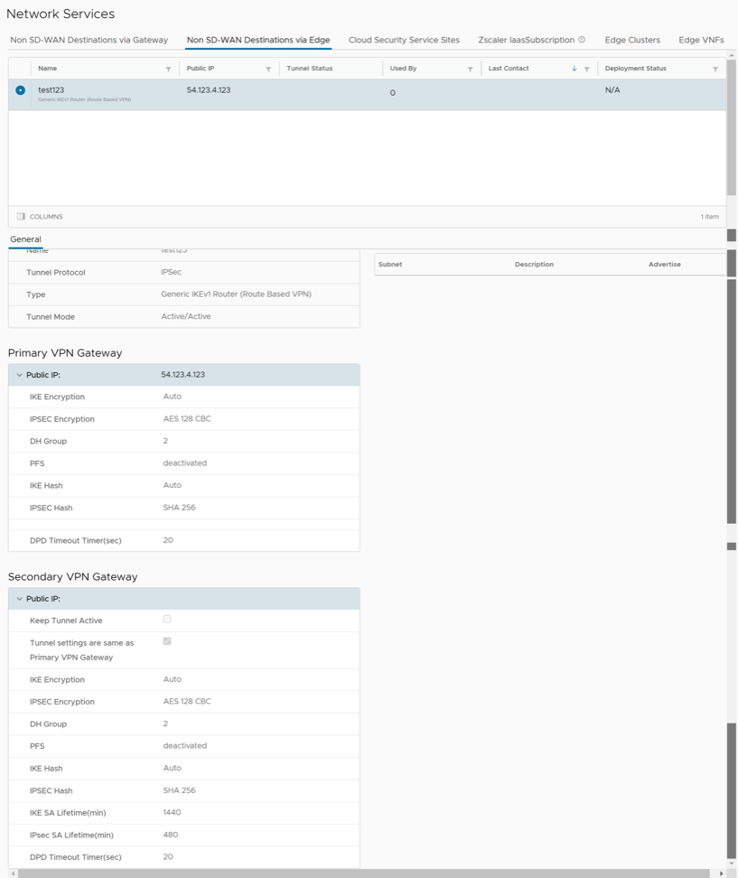 VeloCloud SD-WAN 6.1 - Administration Guide - Azure Virtual WAN IPsec ...