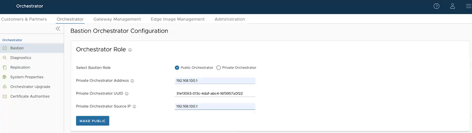 VeloCloud SD-WAN 5.2 - Configuration Guide - Configure Bastion ...