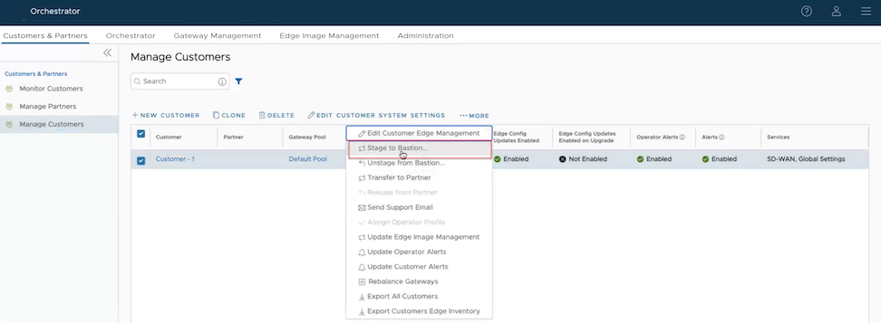 VeloCloud SD-WAN 5.2 - Configuration Guide - Stage an SD-WAN Edge to ...