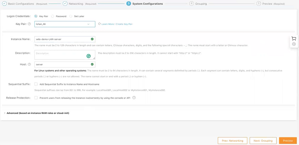 VeloCloud SD-WAN AliCloud - Deployment Guide - Create a LAN Instance ...