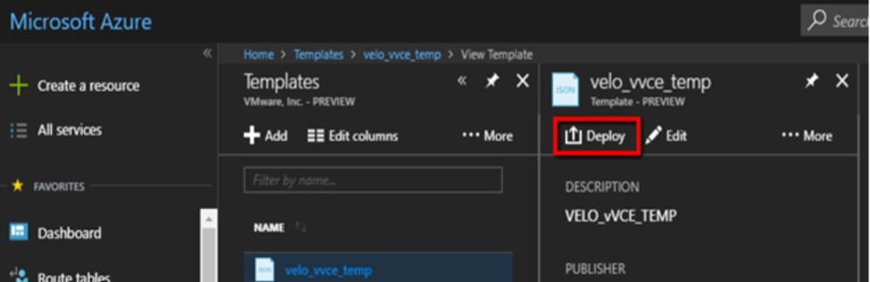 VeloCloud SD-WAN Azure - Deployment Guide - Deploying Virtual Edge with ...