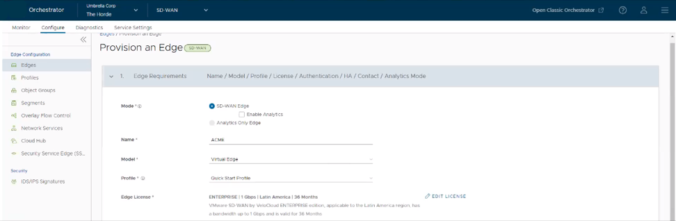 VeloCloud SD-WAN Azure - Deployment Guide - Deploying Virtual Edge with ARM Template - Arista