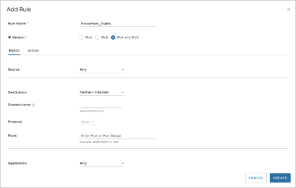 VeloCloud SD-WAN Forcepoint - Integration Guide - Arista