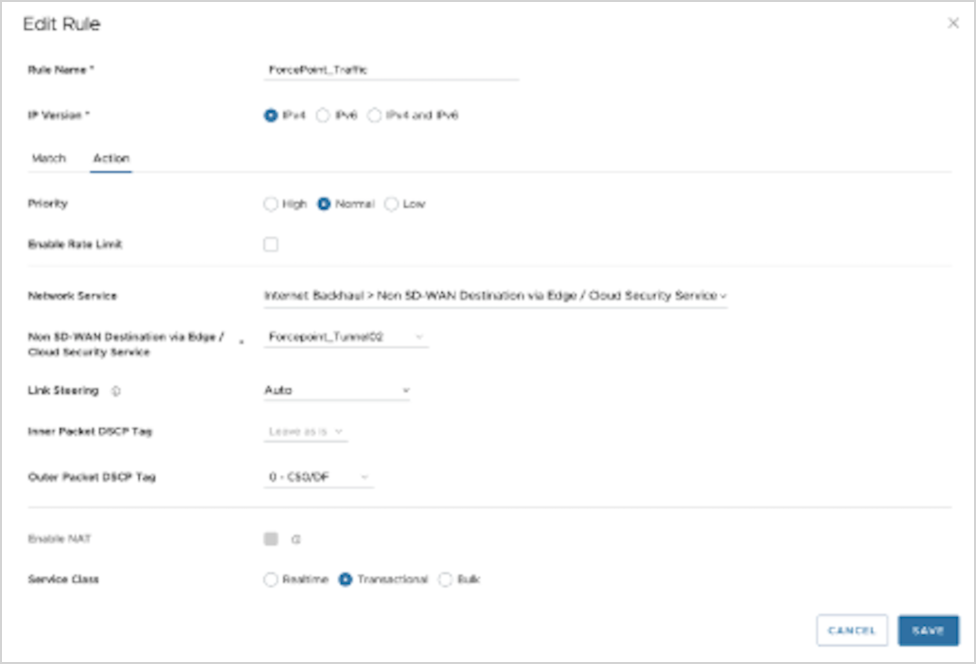 VeloCloud SD-WAN Forcepoint - Integration Guide - Arista