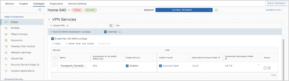 VeloCloud SD-WAN Forcepoint - Integration Guide - Arista