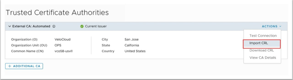 VeloCloud SD-WAN 5.2 - Operator Guide - External Certificate Authority ...