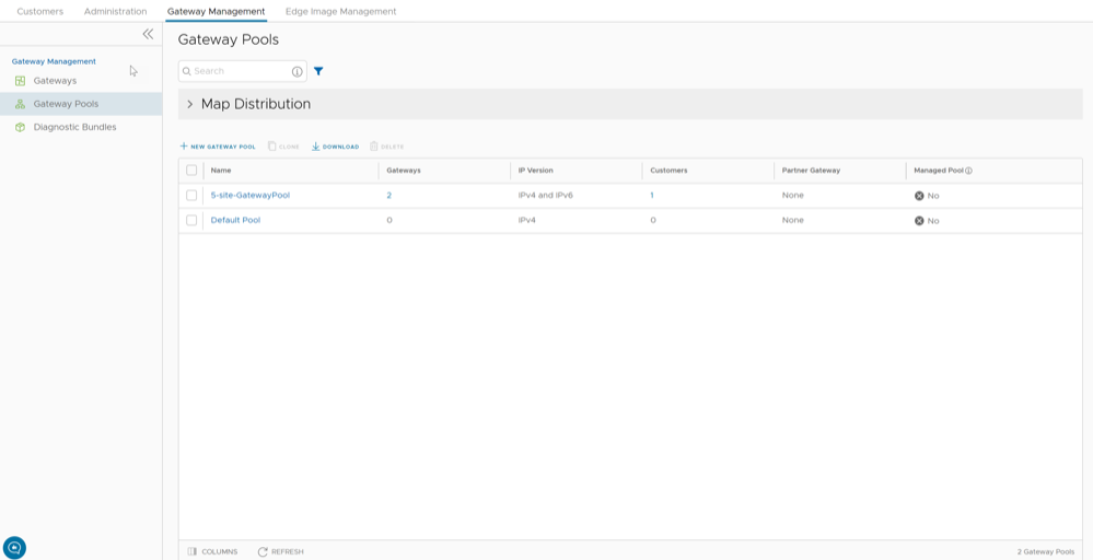 VeloCloud SD-WAN 5.2 - Operator Guide - Manage Gateway Pools and ...