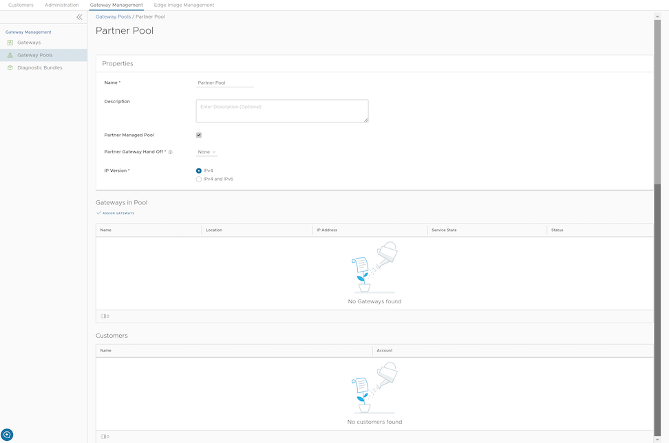 VeloCloud SD-WAN 5.2 - Partner Guide - Manage Gateway Pools and ...