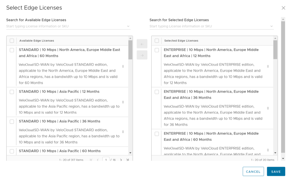 VeloCloud SD-WAN 6.0 - Partner Guide - Edge Licensing - Arista