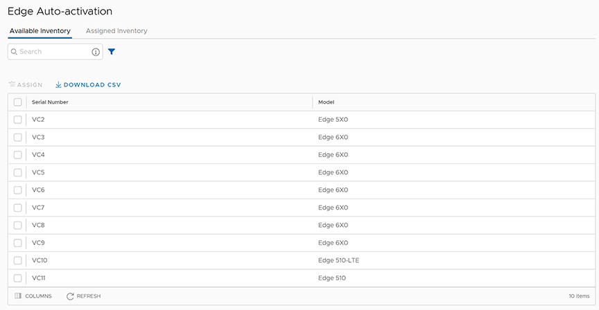 VeloCloud SD-WAN 6.4 - Administration Guide - Activate Edges - Arista