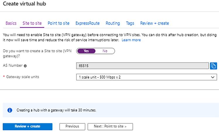 VeloCloud SD-WAN 6.4 - Administration Guide - Azure Virtual WAN IPsec ...