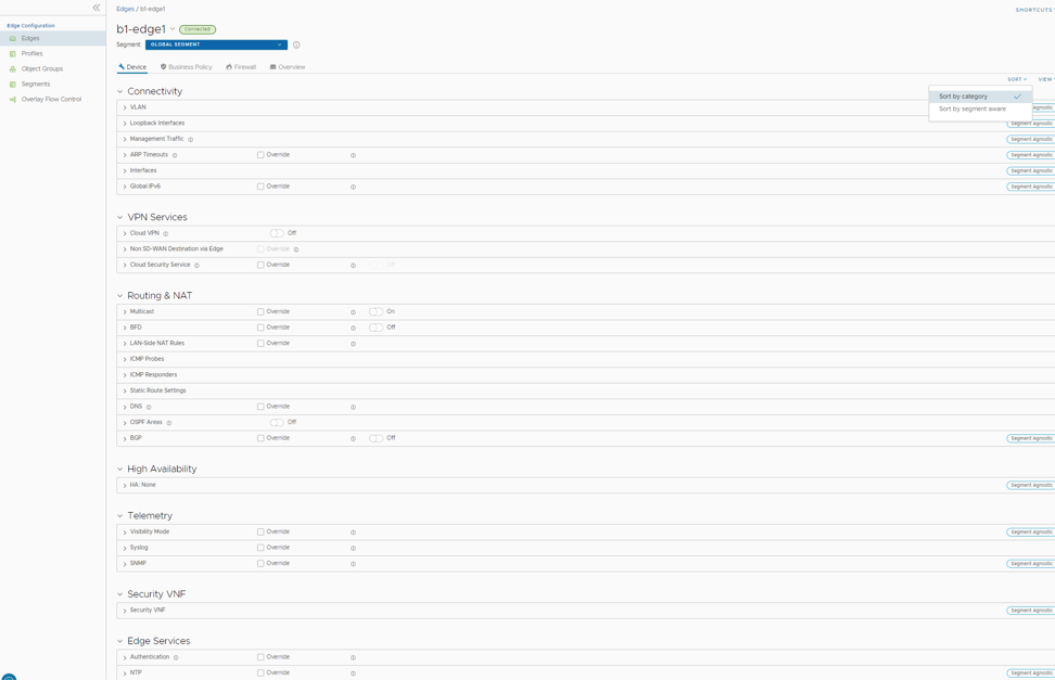 VeloCloud SD-WAN 6.4 - Administration Guide - Configure Edges with New ...