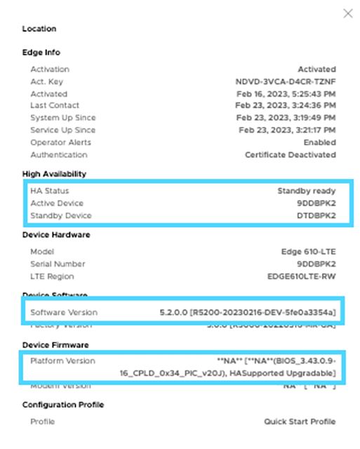 VeloCloud SD-WAN 6.4 - Administration Guide - View Edge Information ...