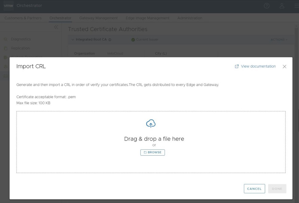 VeloCloud SD-WAN 6.4 - Operator Guide - External Certificate Authority ...