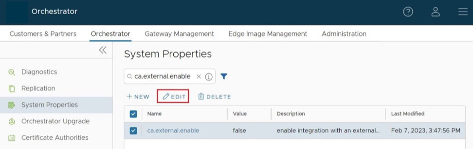 VeloCloud SD-WAN 6.4 - Operator Guide - External Certificate Authority ...